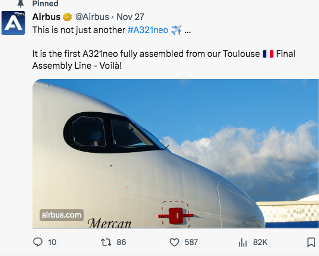 Airbus : le roll-out pour le premier A321neo de la FAL de Toulouse ...
