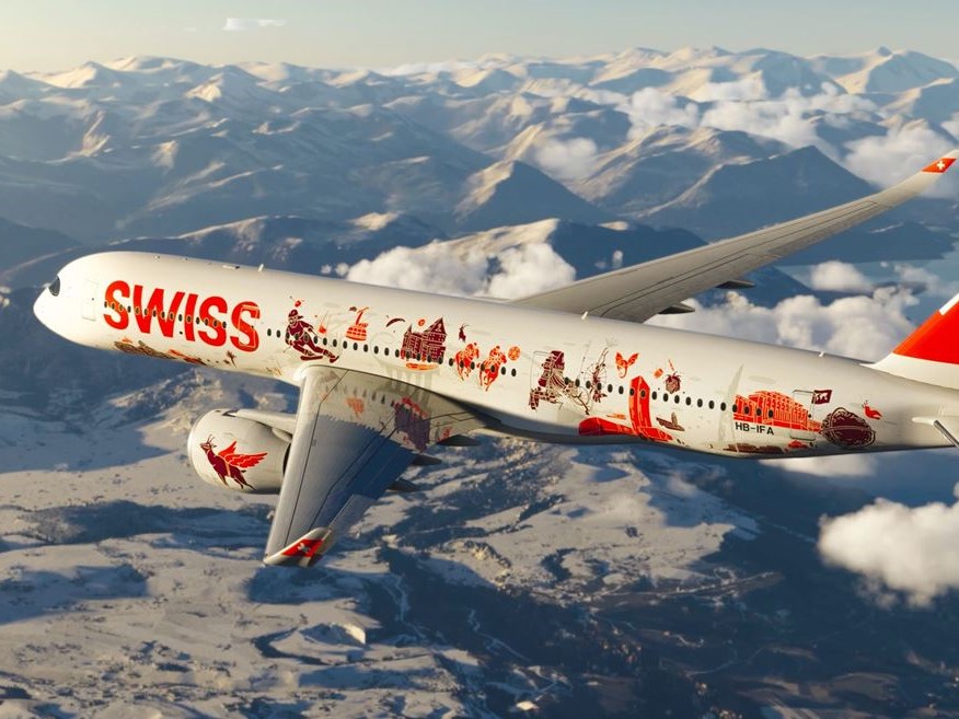 SWISS dévoile son premier Airbus A350-900 décoré d'une livrée «SWISS Wanderlust» | Air Journal
