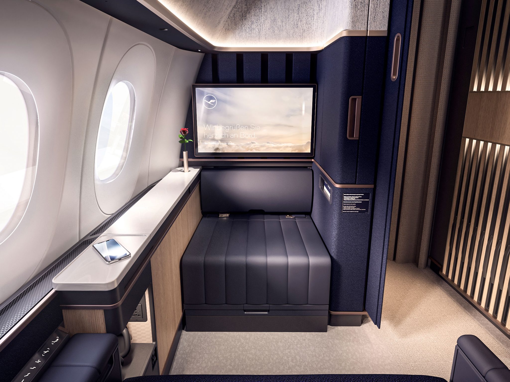 Lufthansa dévoile ses nouvelles cabines Allegris sur long-courrier ...