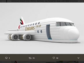 Emirates Airlines : un A380 gonflable pour Hambourg | Air Journal