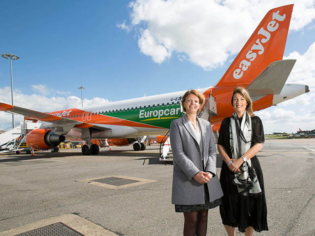 EasyJet : livrée spéciale Europcar pour la prolongation du contrat ...