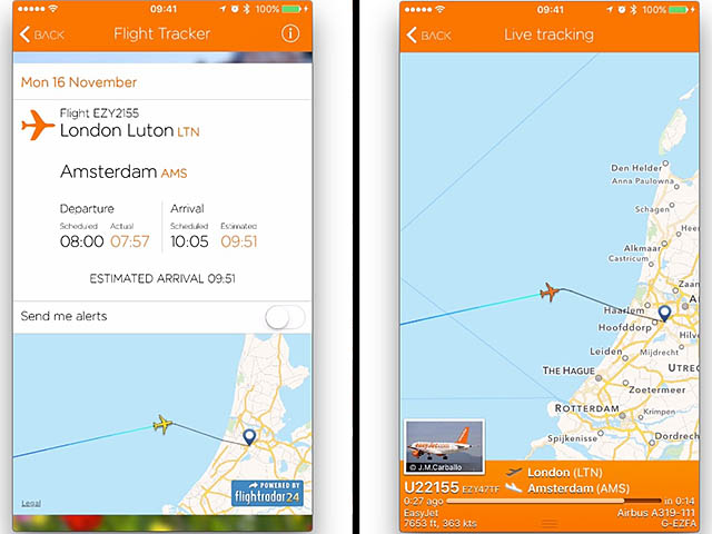 EasyJet lance le suivi des vols par Flightradar24 | Air Journal