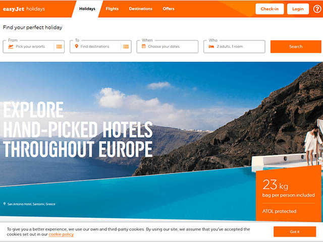 EasyJet relance les forfaits Holidays | Air Journal